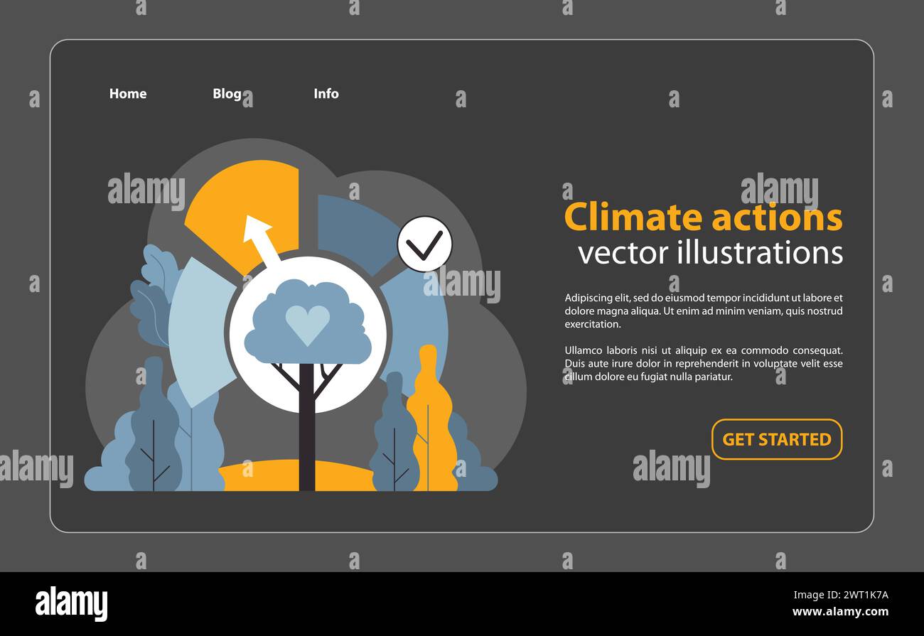 SDG or sustainable development goal night mode or dark mode web banner ...