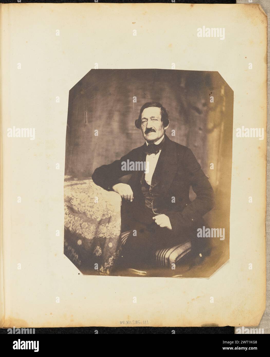 Portrait of a man. Jakob Höflinger, photographer (Swiss, 1819 - 1898 ...