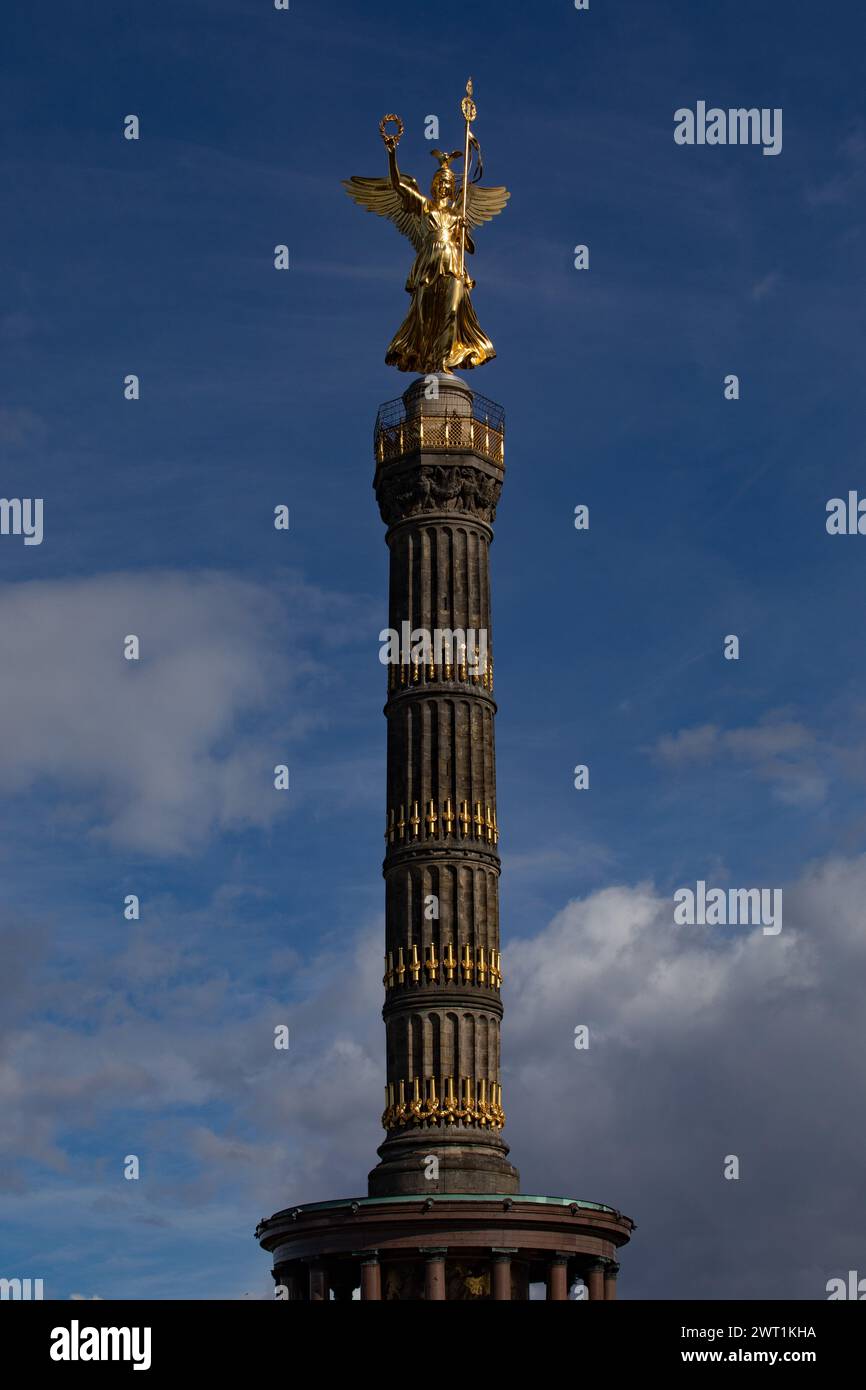 September 2022 - Victory Column, Siegessäule, 67m-high gilded column commemorating victory in ...