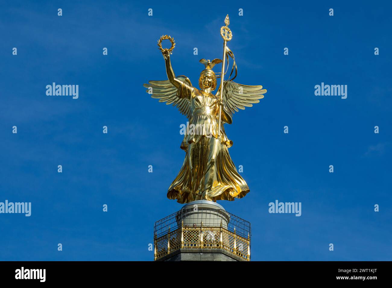 September 2022 - Victory Column, Siegessäule, 67m-high gilded column commemorating victory in ...
