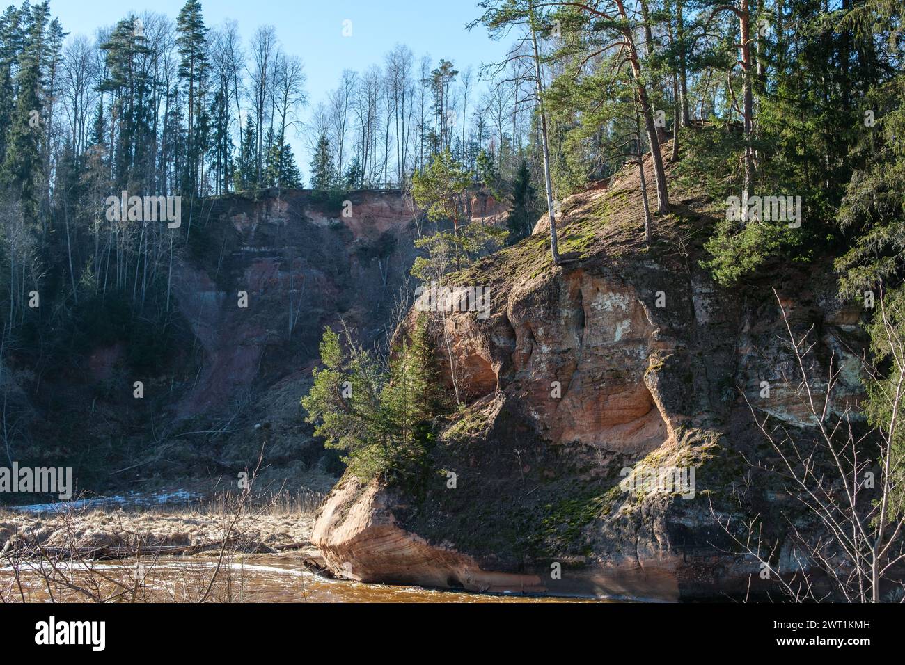 Traverse the scenic trail of Amatas Dabas Taka, where the river winds ...