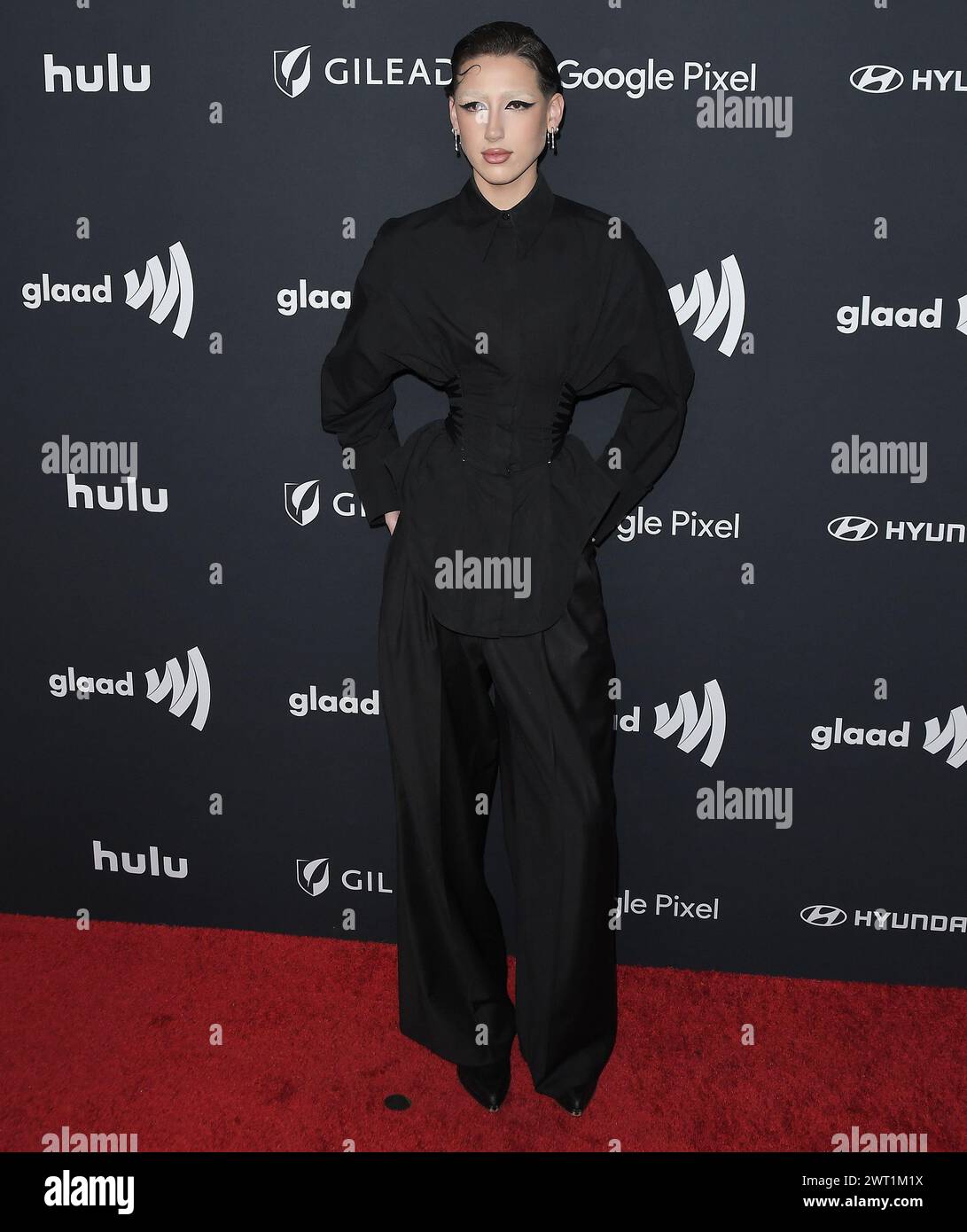 Los Angeles, USA. 14th Mar, 2024. Daus Mendoza arrives at the 35th ...