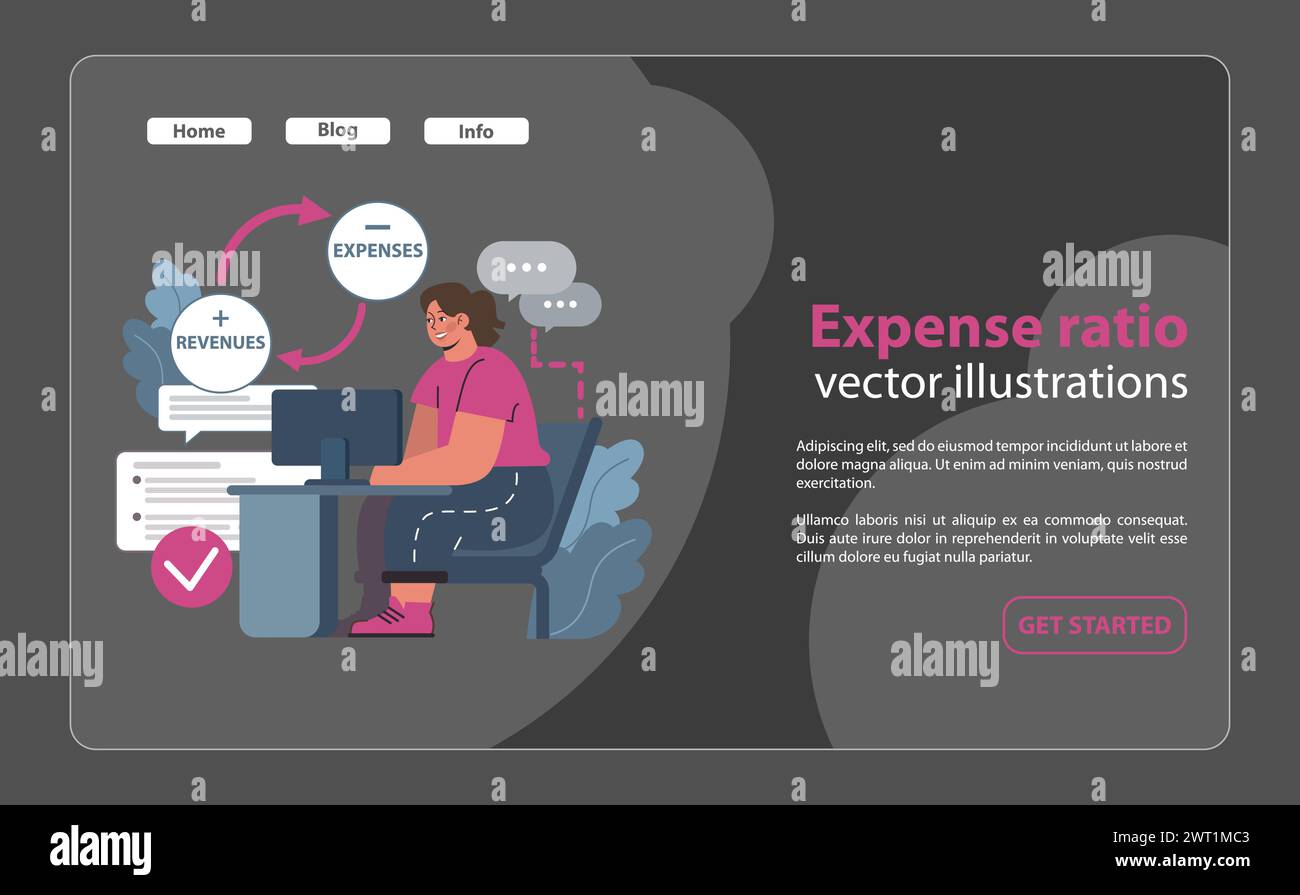 Financial independence, FIRE night mode or dark mode web banner or ...