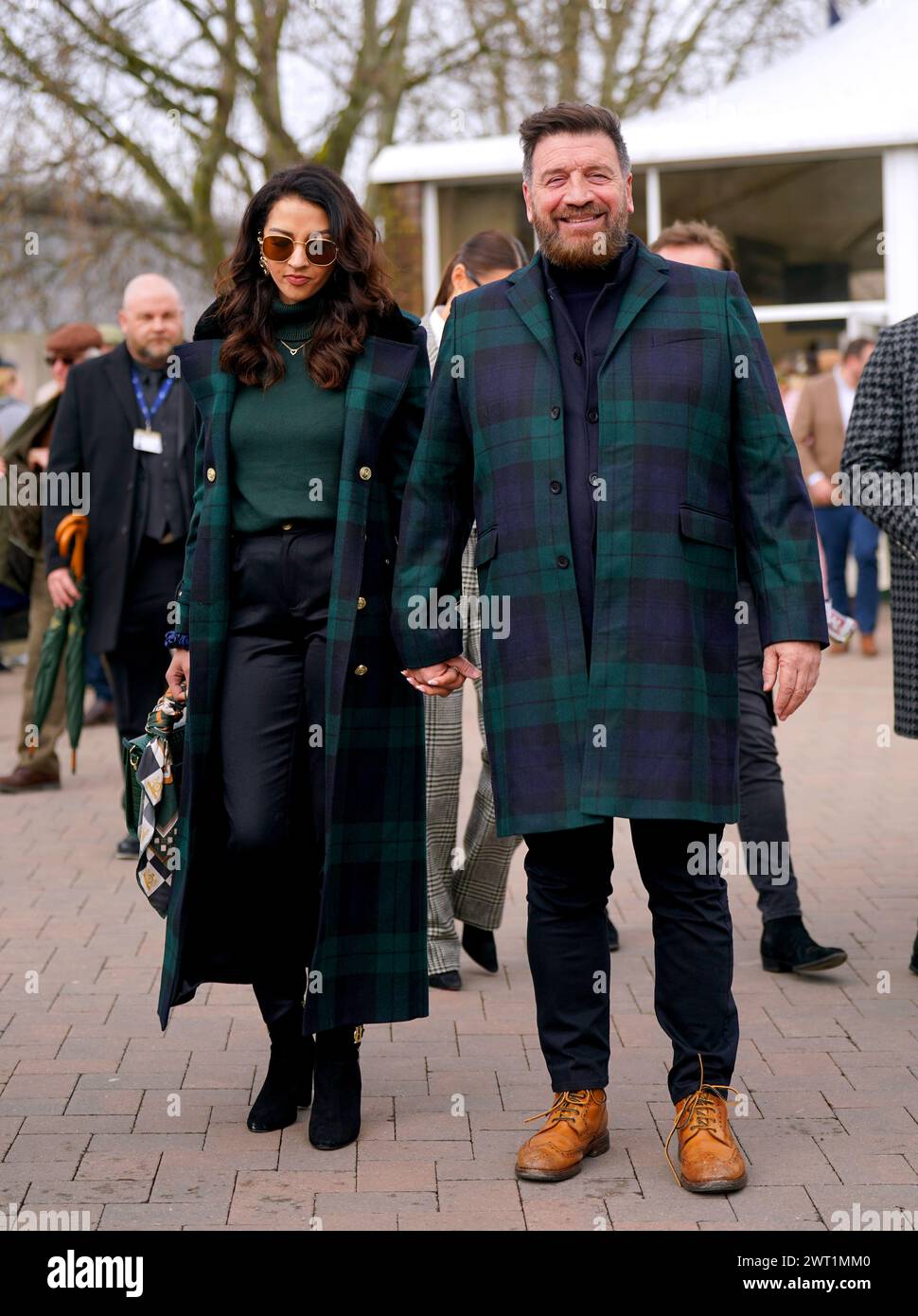 Nick Knowles and Katie Dadzie arrive for day four of the 2024 ...
