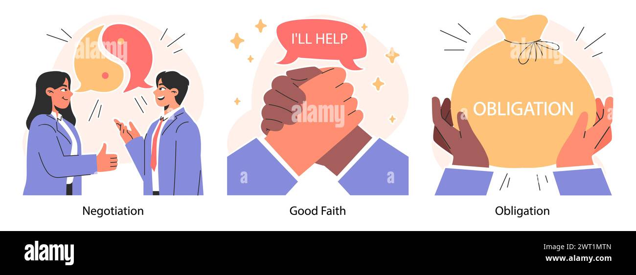 Business deal or agreement set. Signing a contract or successful ...