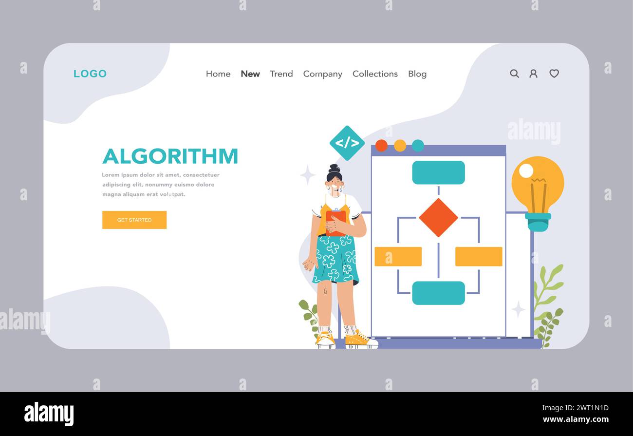 Software Development Web Banner Or Landing Page Coding Back End And Front End Engineering Or
