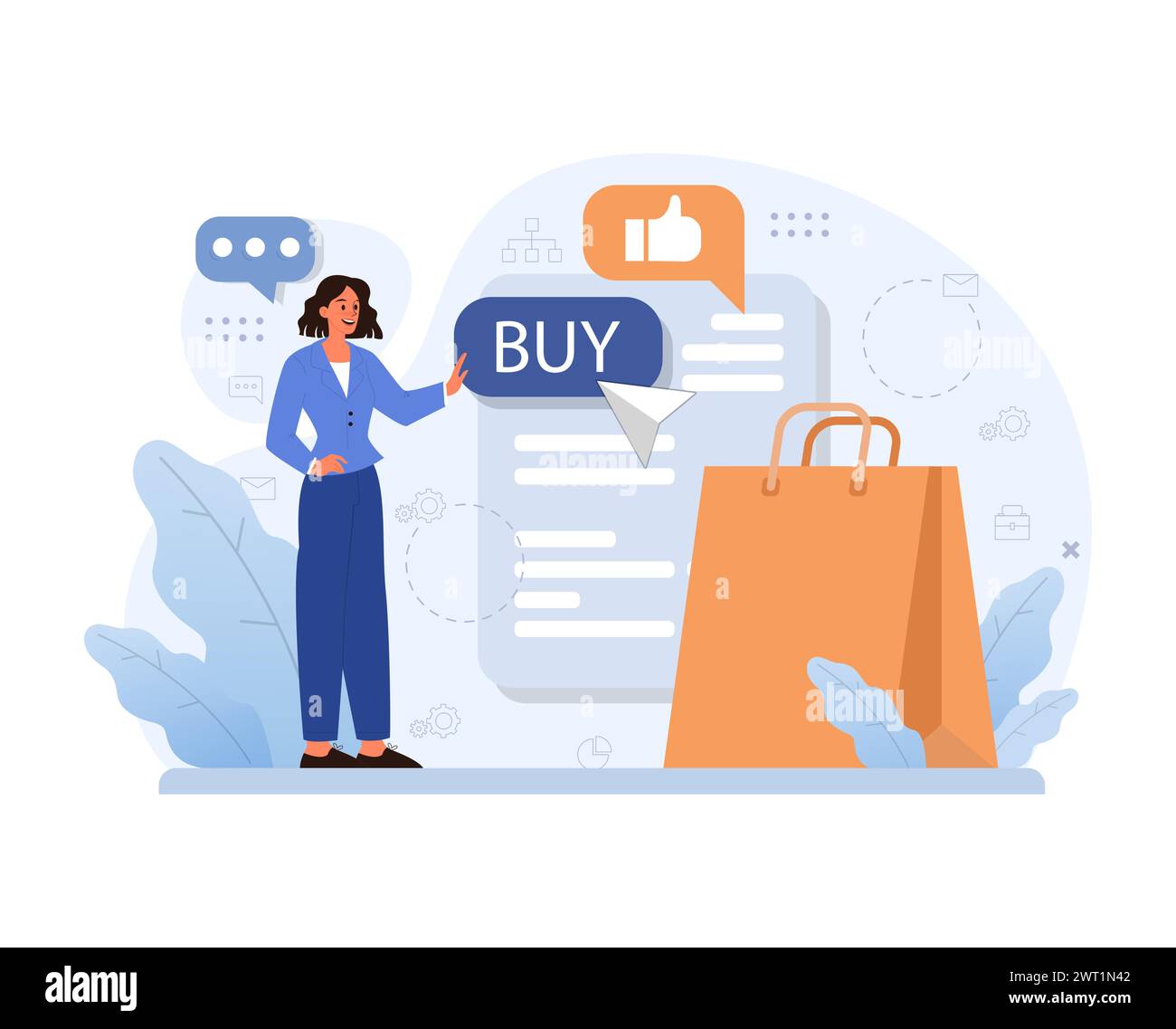 Purchasing goods Stock Vector Images - Alamy