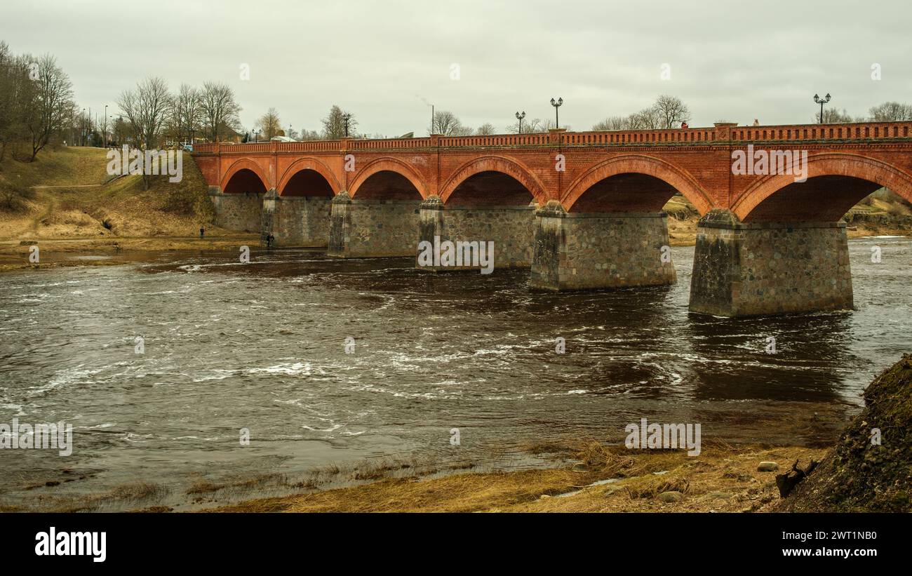 As seasons change and time marches on, Kuldiga's red brick bridge ...