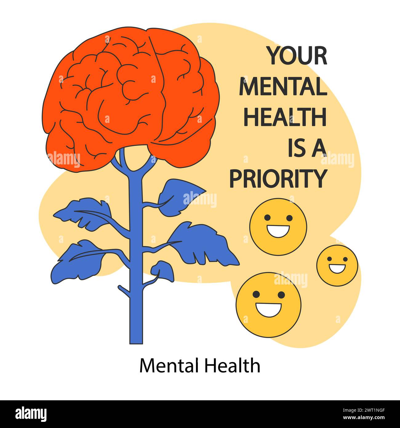 Mental health and emotional wellbeing. Positive thinking and attitude ...