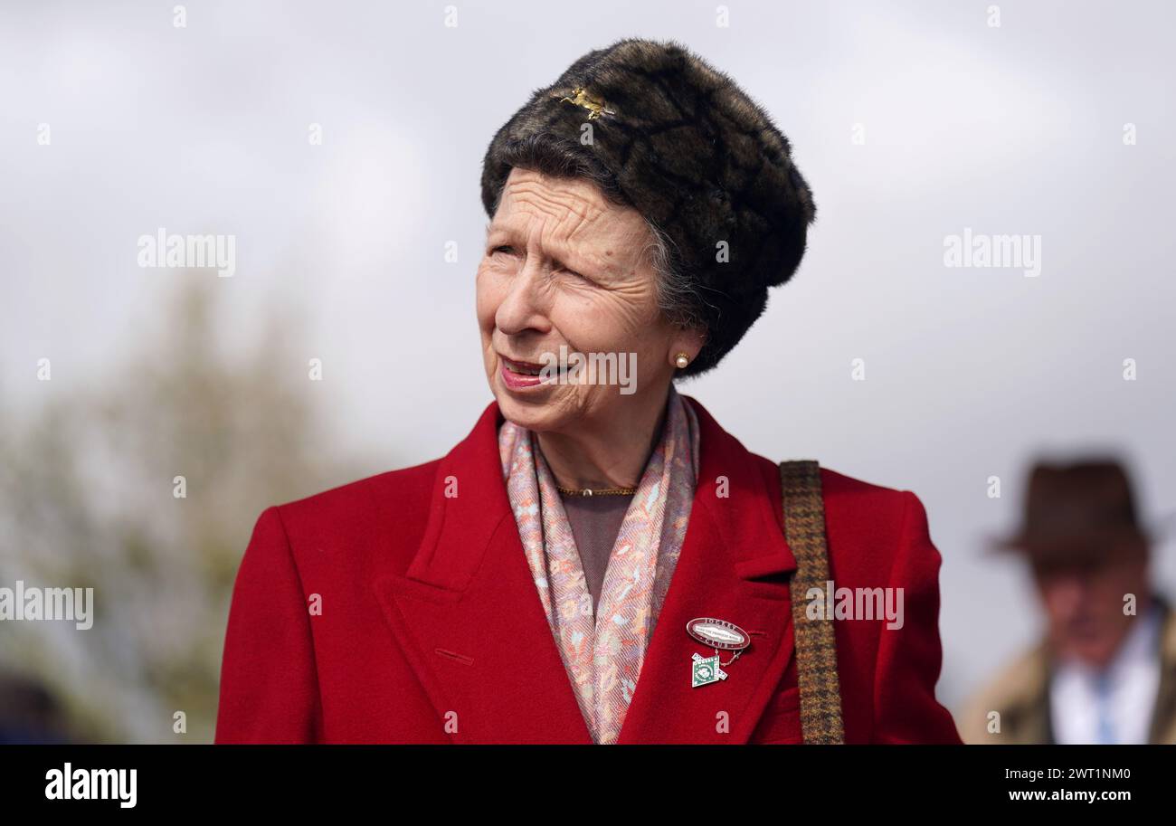 The Princess Royal on day four of the 2024 Cheltenham Festival at ...