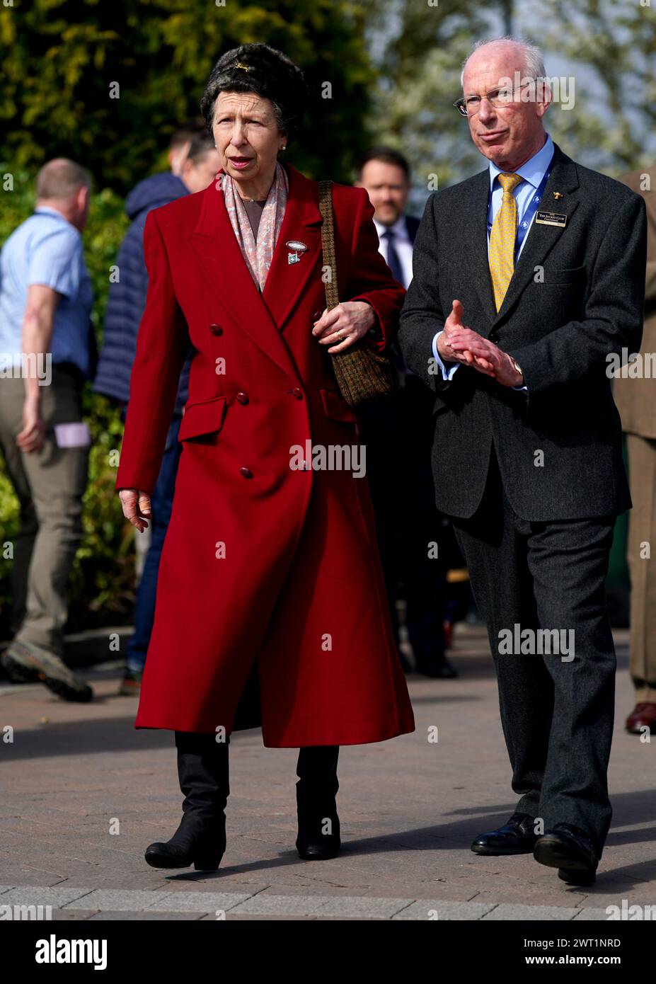 The Princess Royal speaks to Ian Renton as she arrives for day four of ...