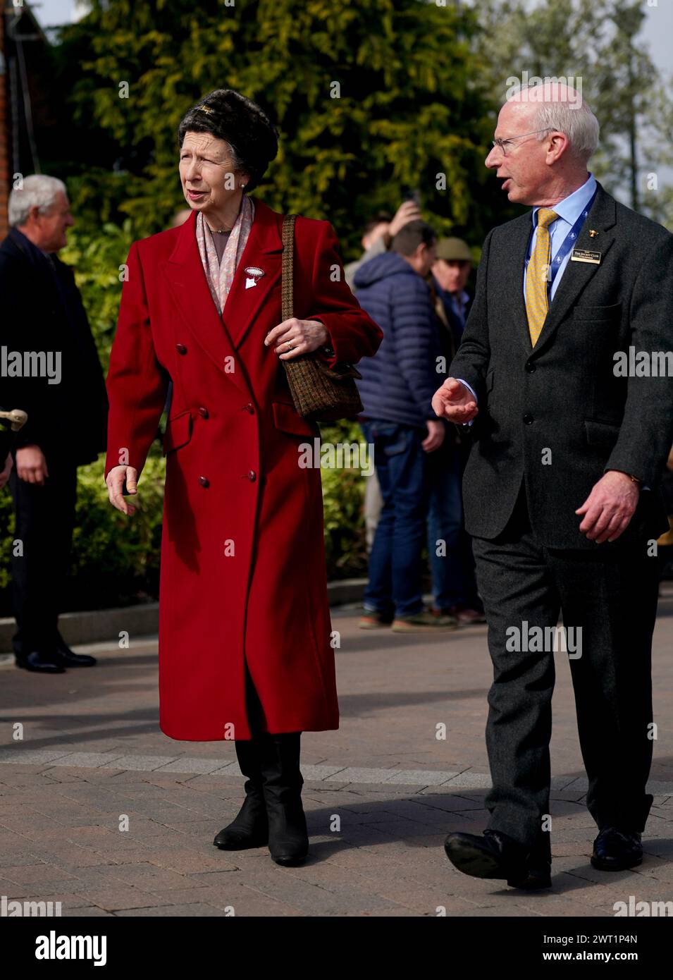 The Princess Royal speaks to Ian Renton as she arrives for day four of ...