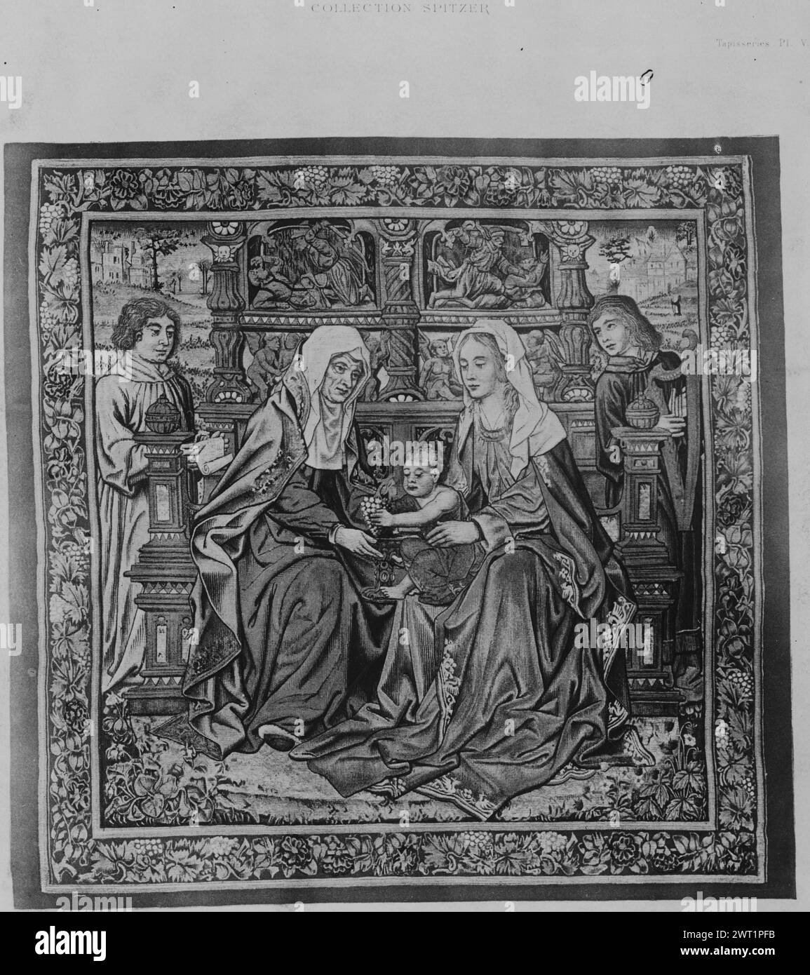 Christ child flanked Black and White Stock Photos & Images - Alamy