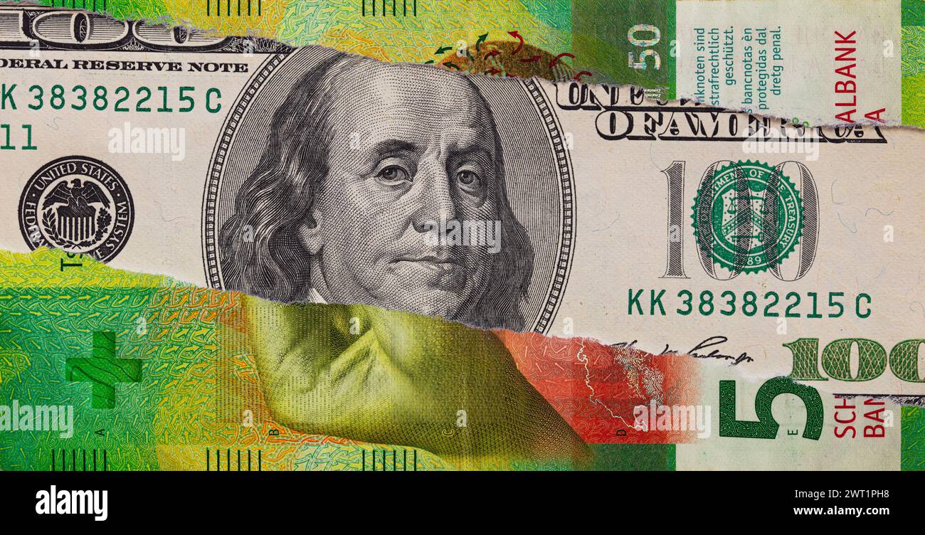 100 dollar banknote through hi-res stock photography and images - Alamy