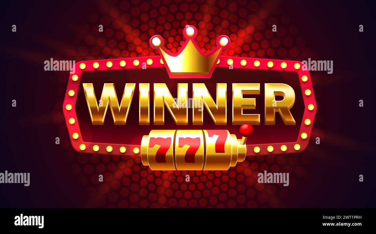 Night vegas vector winner frame hi-res stock photography and images - Alamy