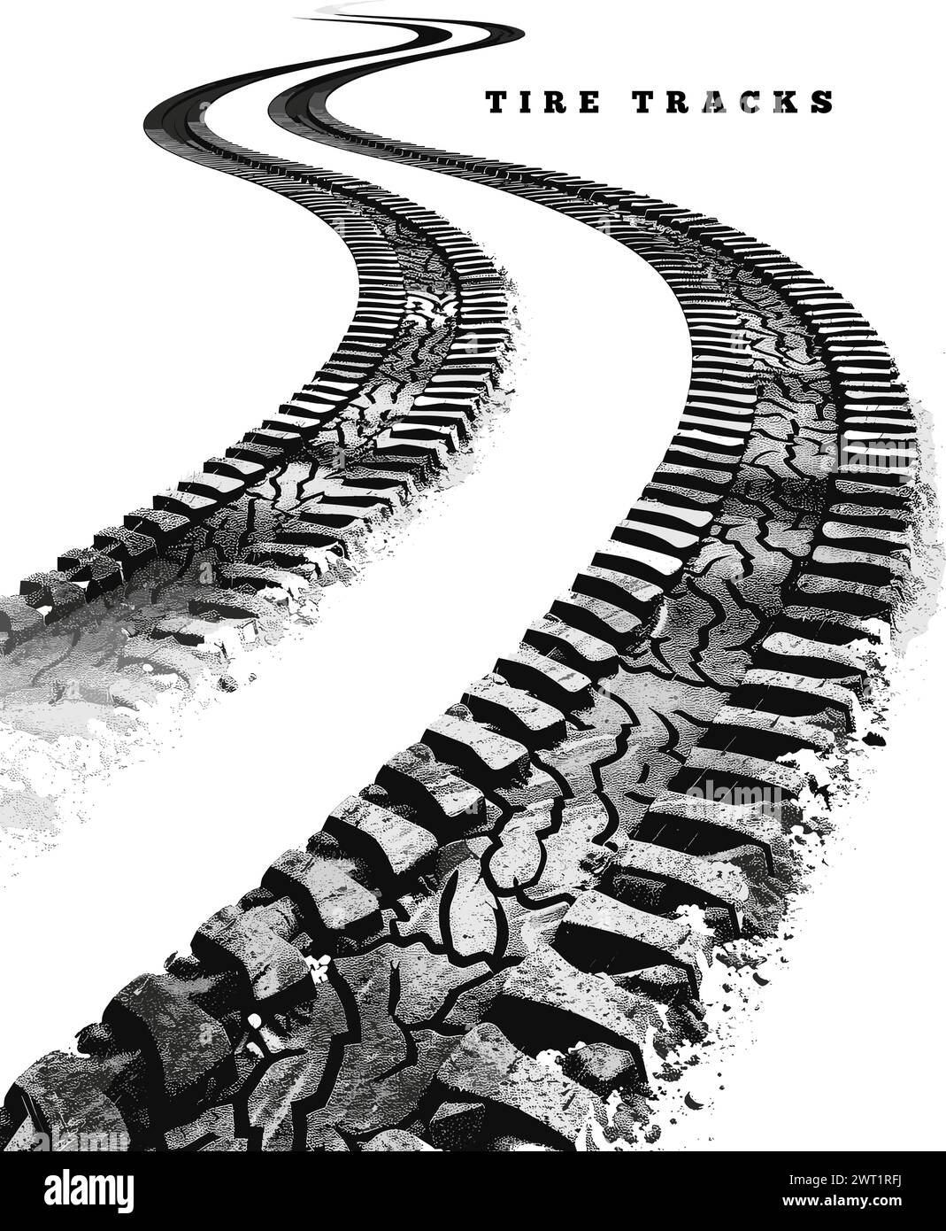 Traction tracks Stock Vector Images - Alamy