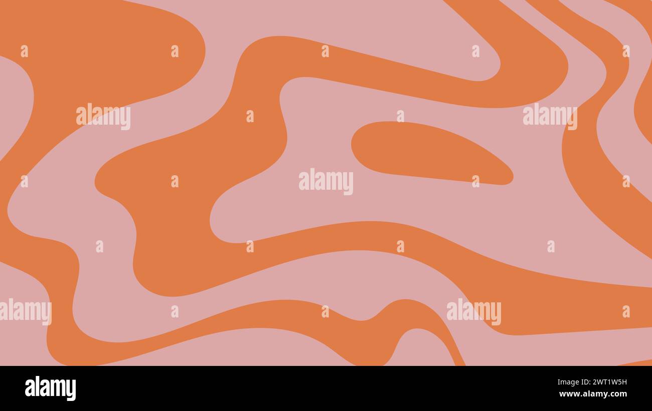 Psychedelic abstract background in retro y2k style. Waves and swirls pattern in pink and red ...