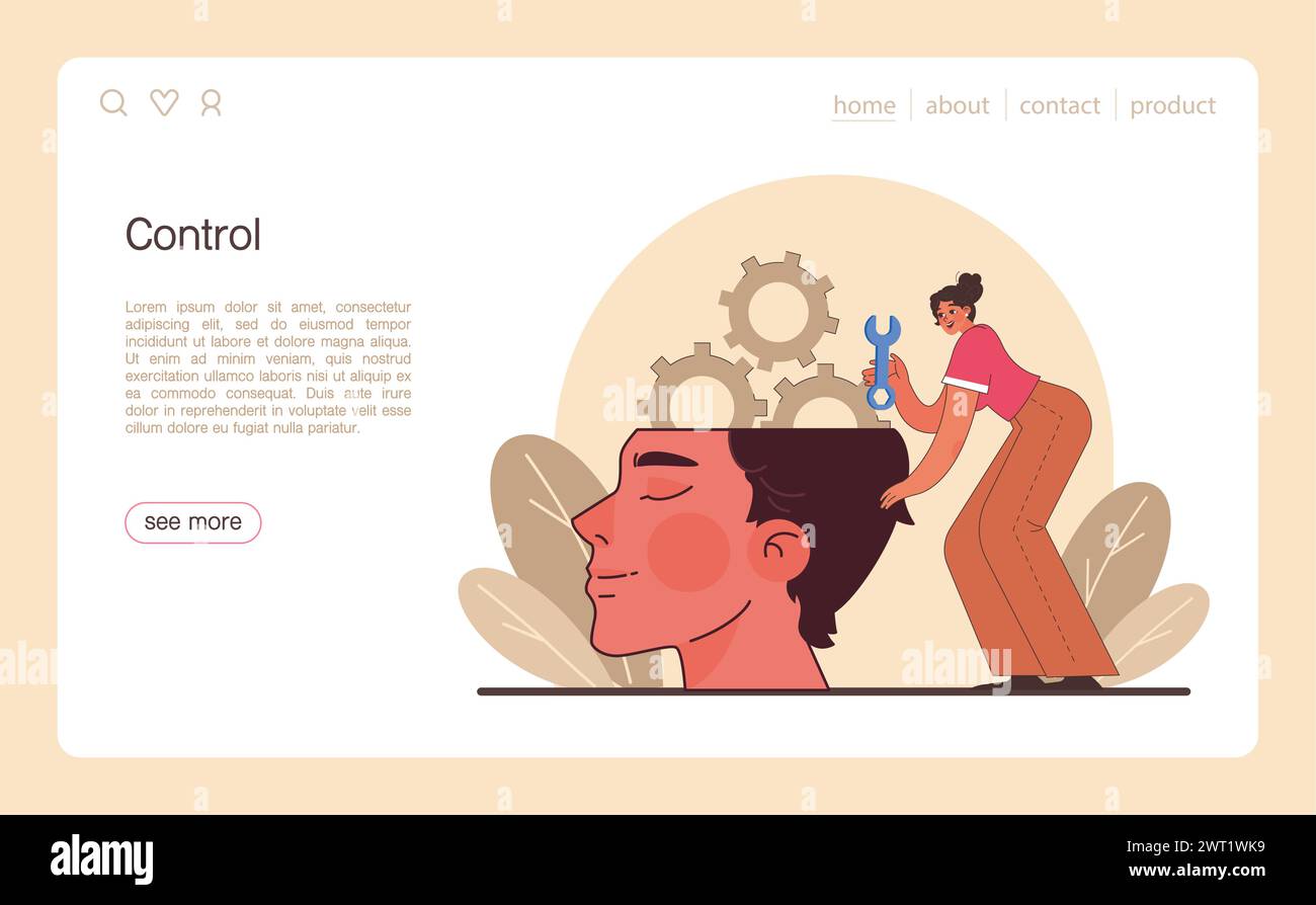 Delegation web banner or landing page. Task assignment and control ...