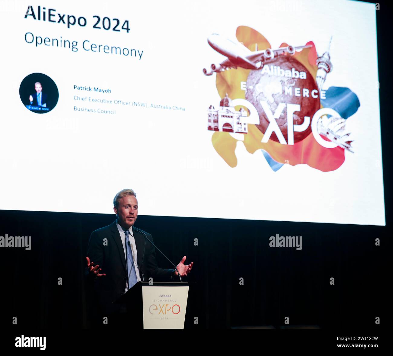 (240315) -- SYDNEY, March 15, 2024 (Xinhua) -- Patrick Mayoh, New South ...