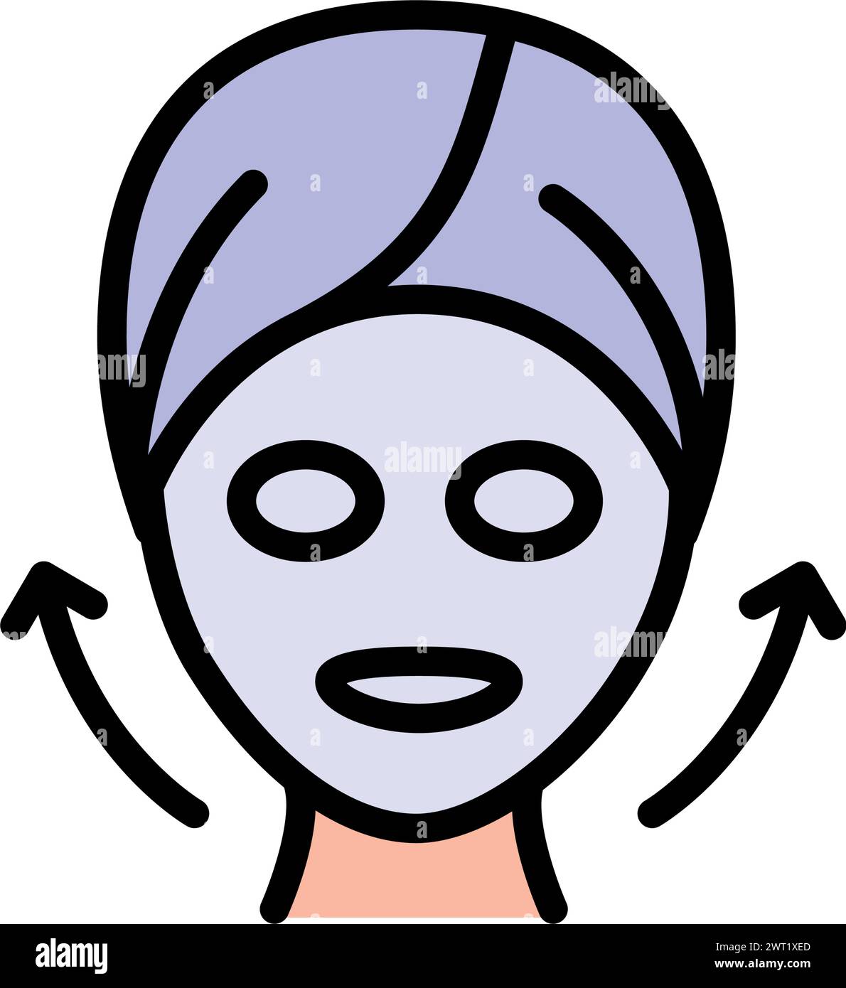 Face mask in spa salon Stock Vector Images - Alamy