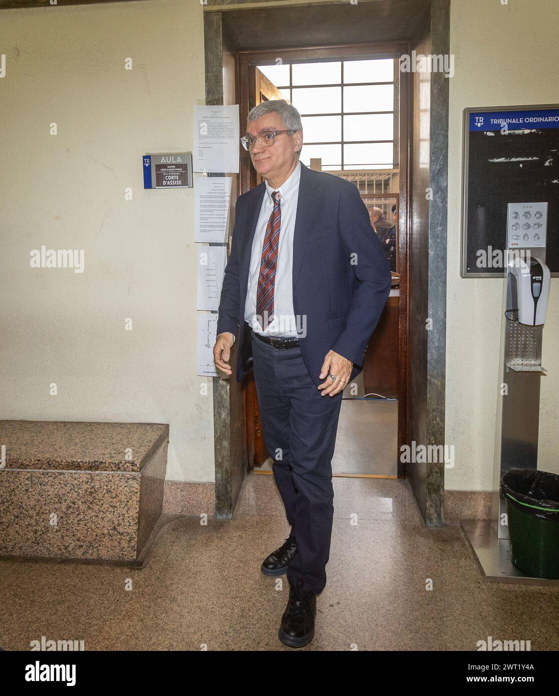 Milano, Italia. 15th Mar, 2024. Lo Psichiatra Elvezio Pirfo all'udienza ...