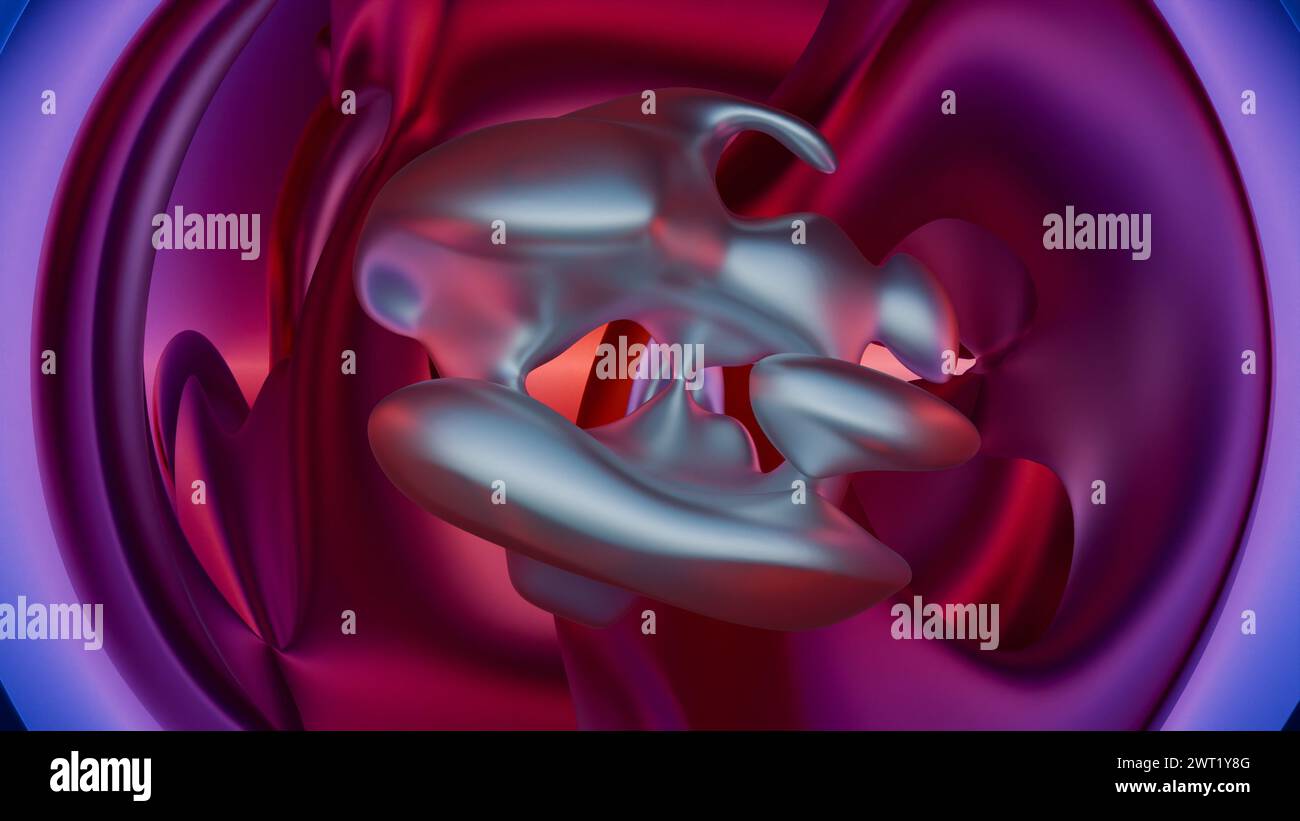 Silken Whispers: The Serenity of Abstract Curves Stock Photo - Alamy