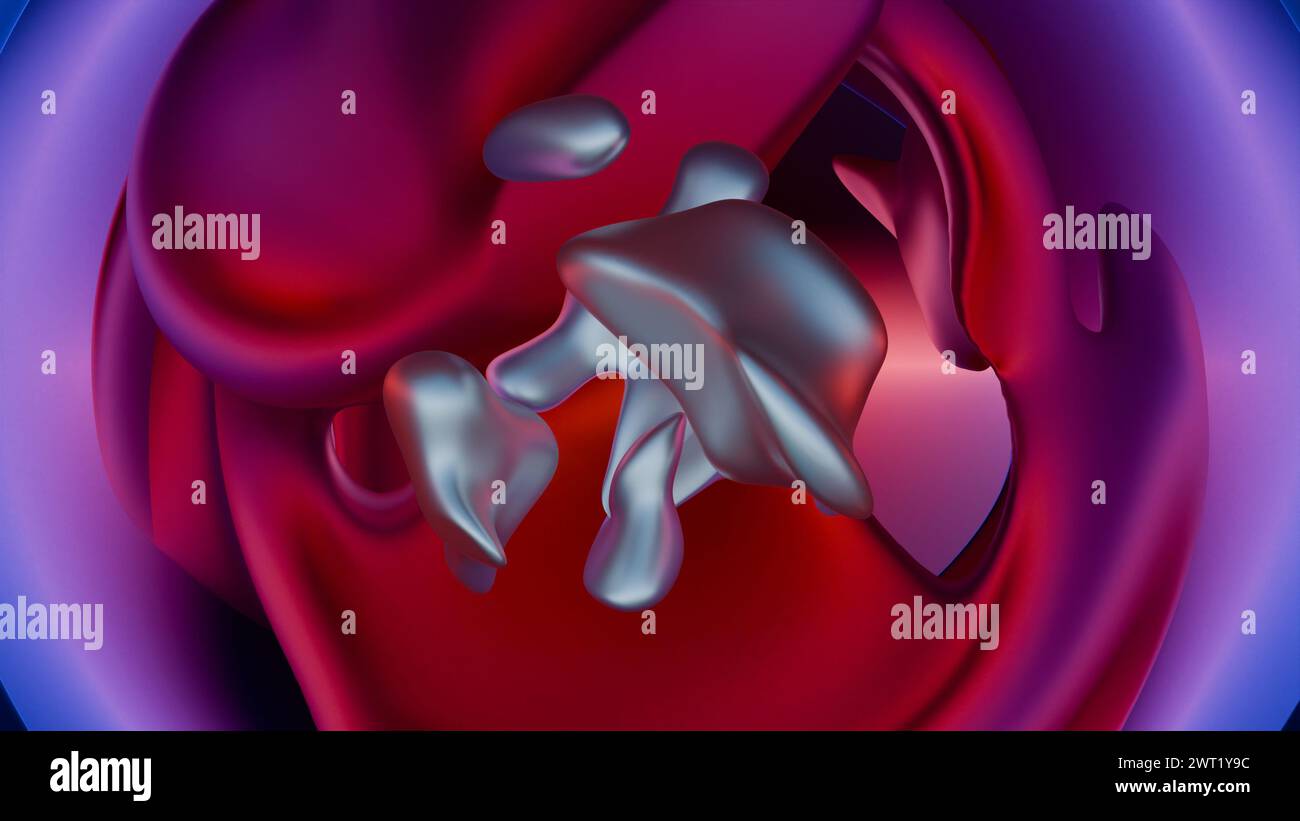Silken Whispers: The Serenity of Abstract Curves Stock Photo - Alamy