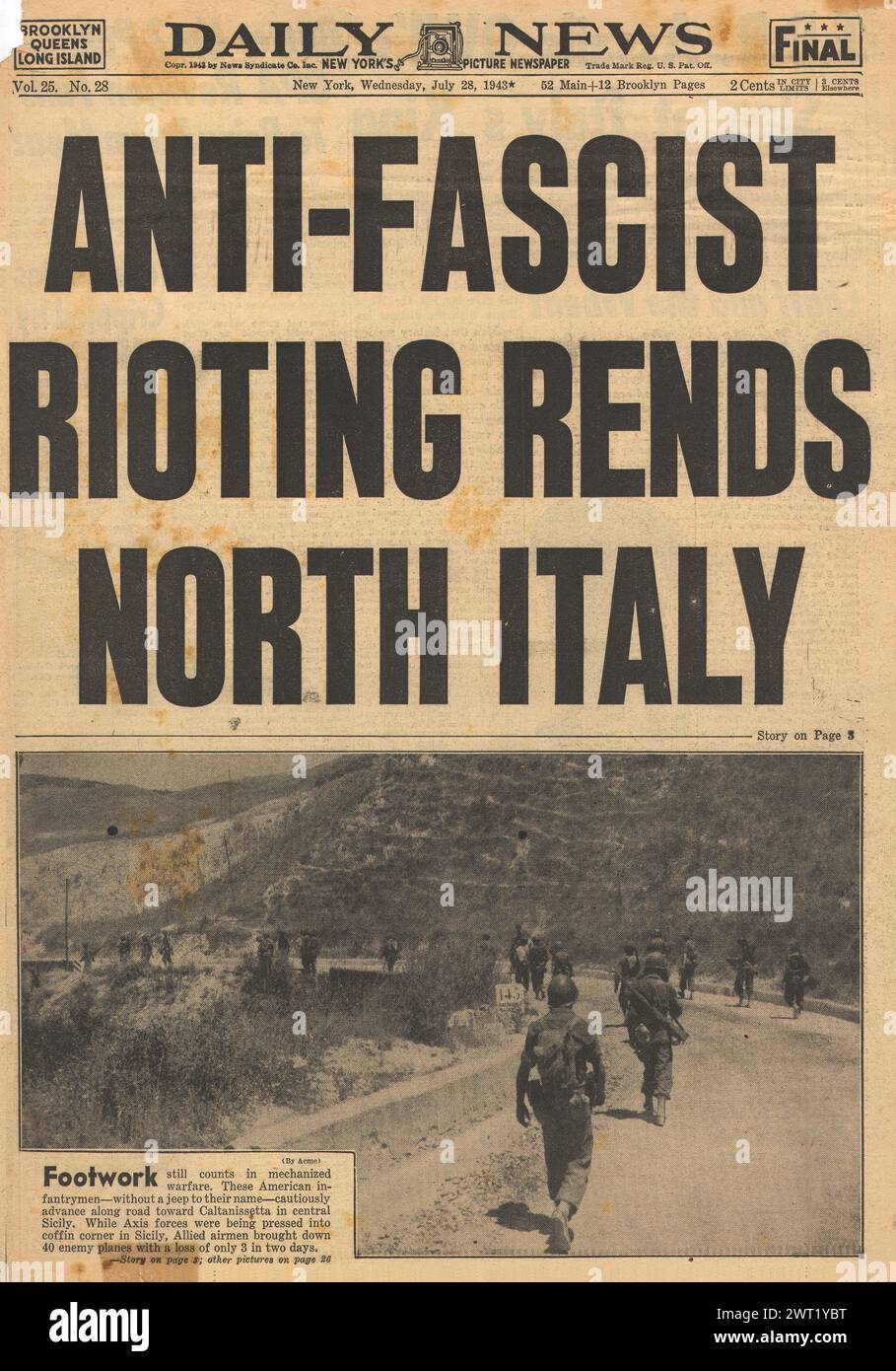 Newspaper front page riots hi-res stock photography and images - Alamy