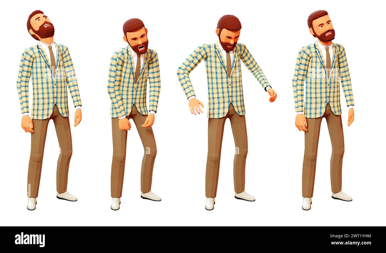 Standing in different poses hi-res stock photography and images - Alamy