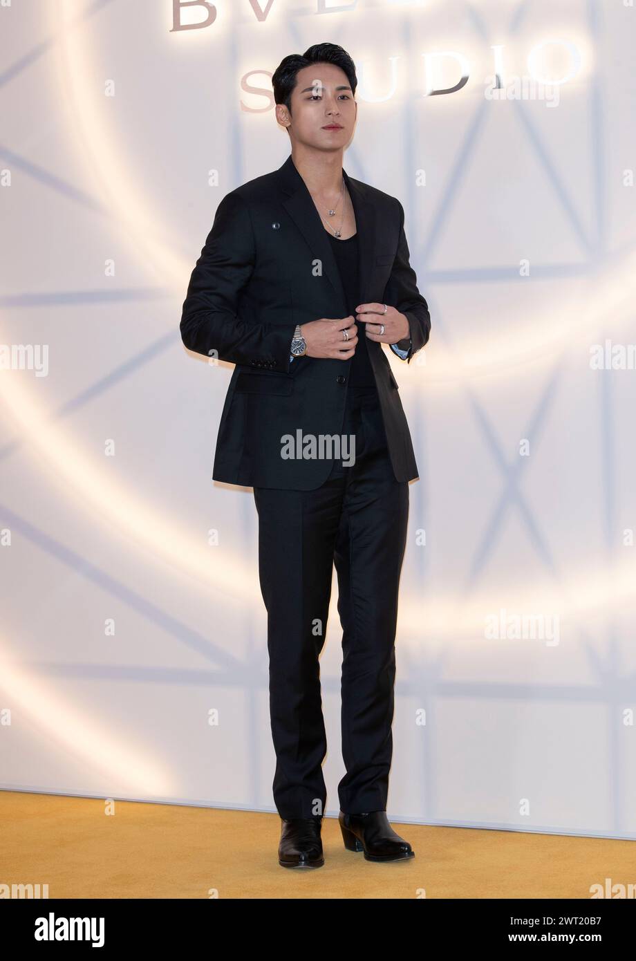 14 March 2024 – Seoul, South Korea: South Korean singer Mingyu, member of K-Pop boy band ...