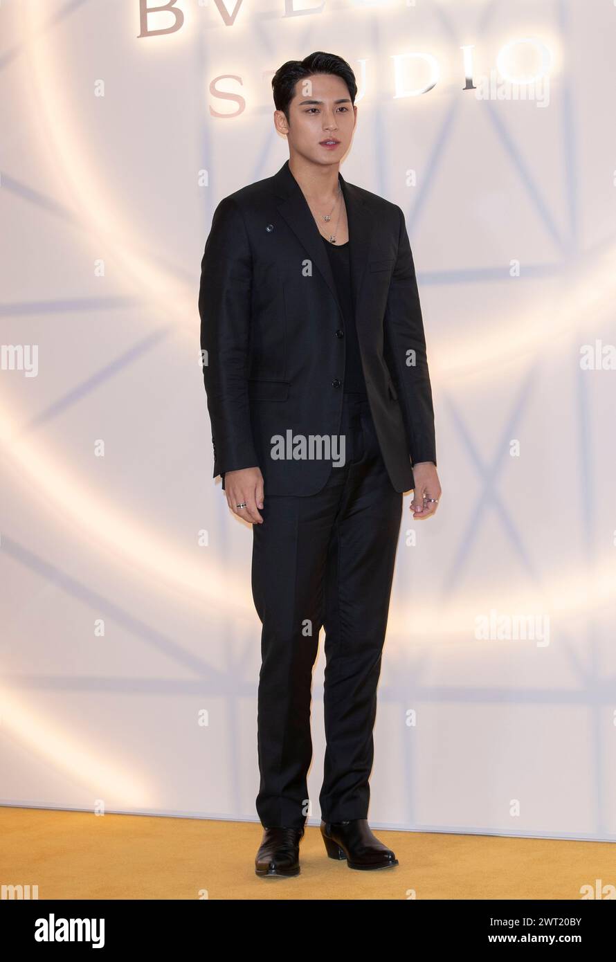 14 March 2024 – Seoul, South Korea: South Korean singer Mingyu, member of K-Pop boy band ...