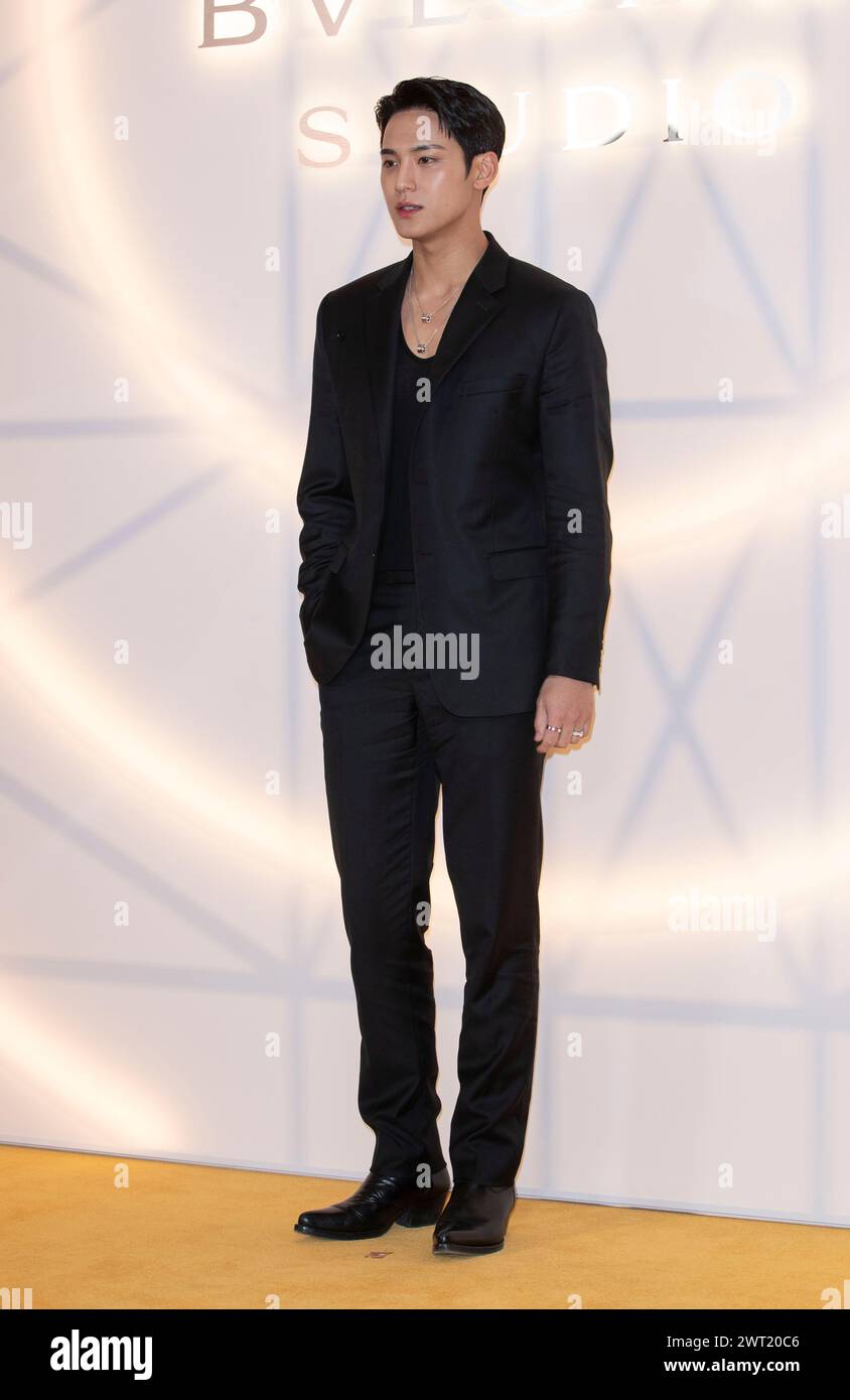 14 March 2024 – Seoul, South Korea: South Korean singer Mingyu, member of K-Pop boy band ...