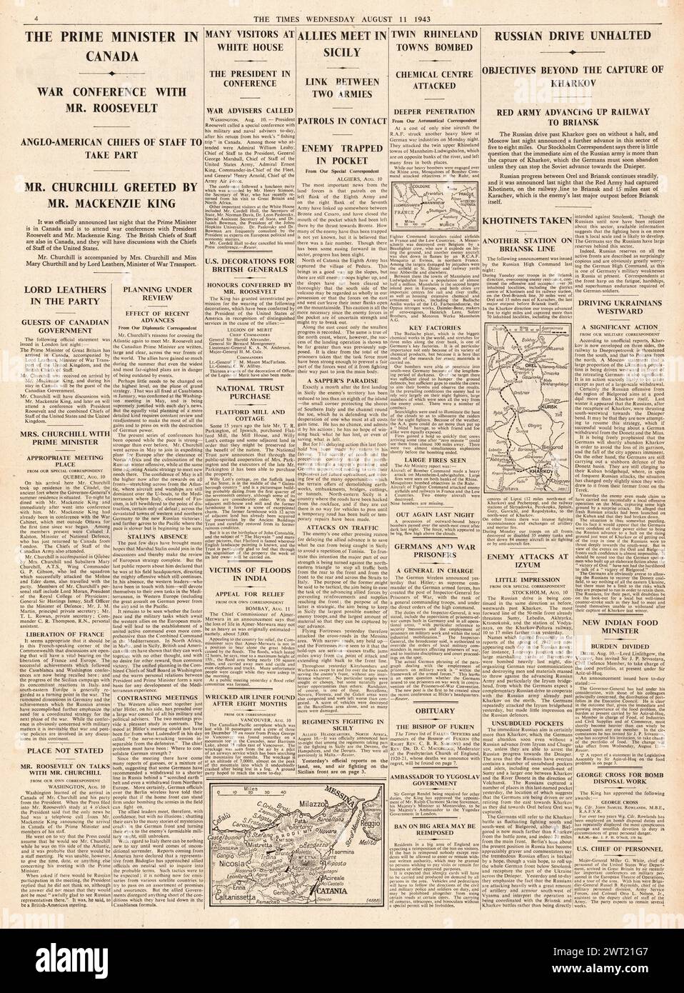 Winston churchill 1943 raf hi-res stock photography and images - Alamy