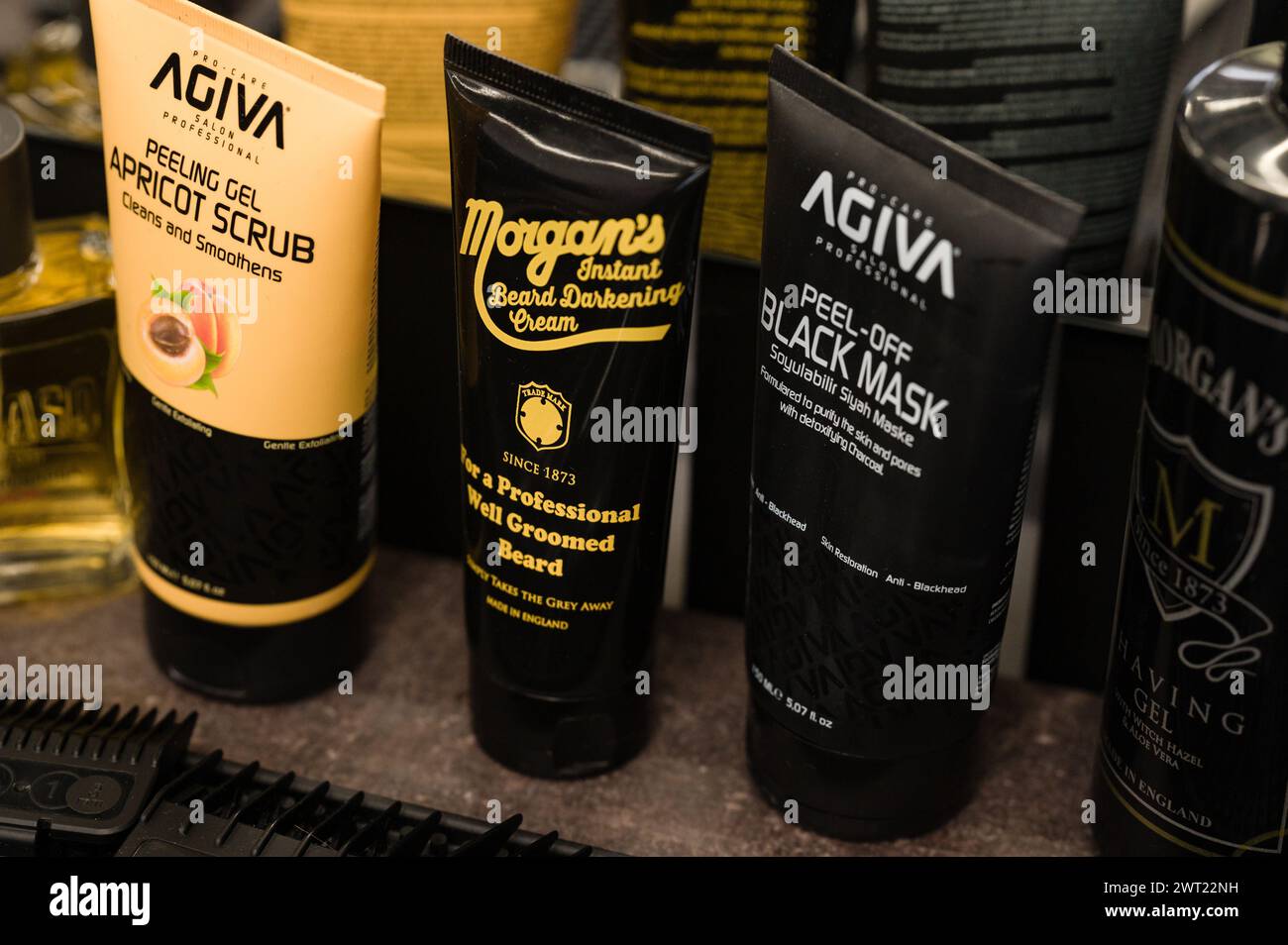 Ivano-Frankivsk, Ukraine February 23, 2024: presentation of hair care ...