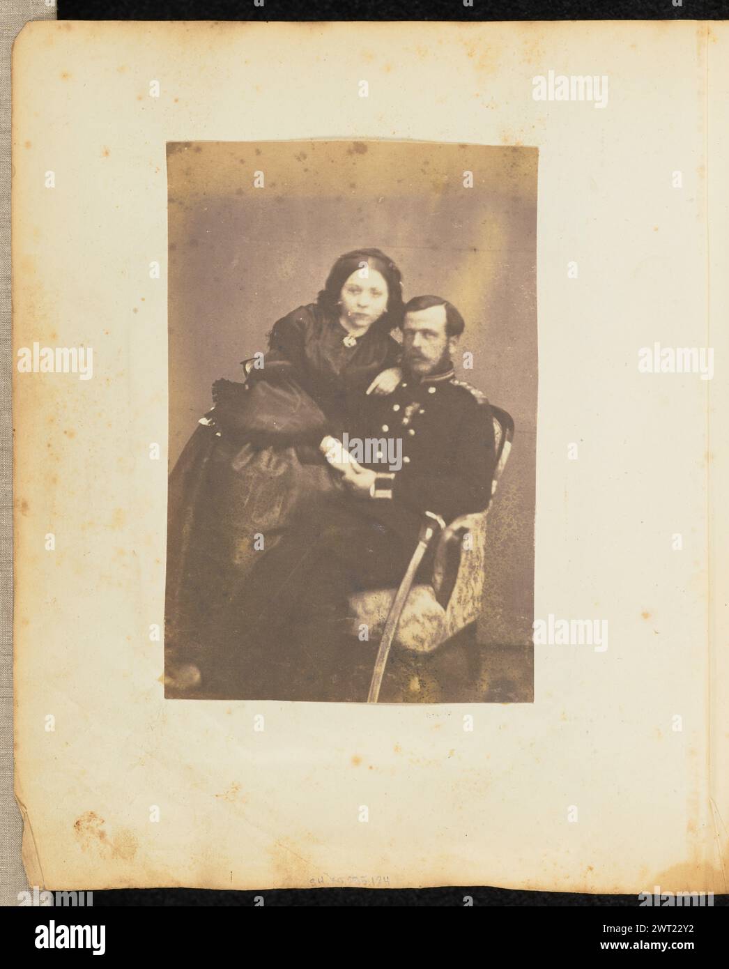 Portrait of a man and woman. Jakob Höflinger, photographer (Swiss, 1819 ...