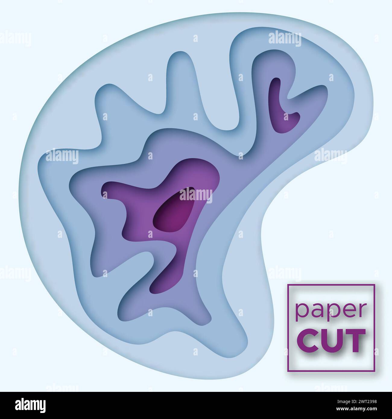 Abstract Background with Paper Cut shapes. Vector illustration Stock ...