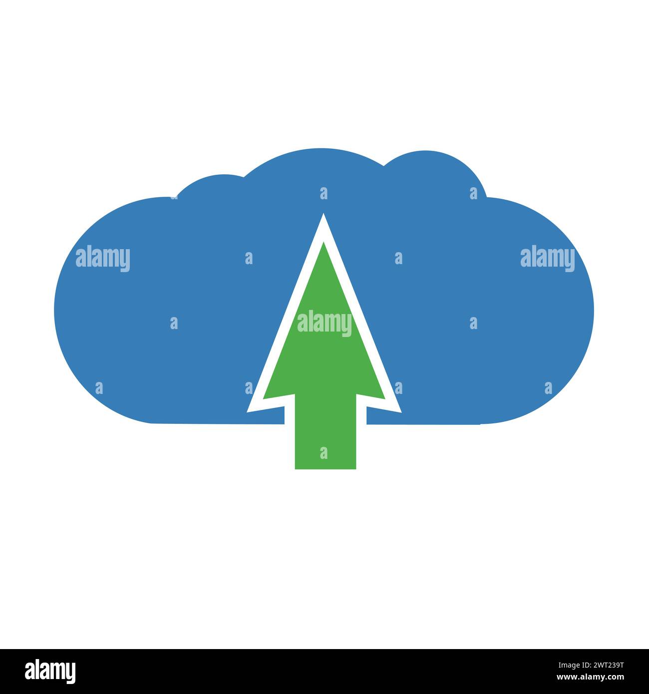 Upload cloud icon. Vector illustration Stock Vector Image & Art - Alamy