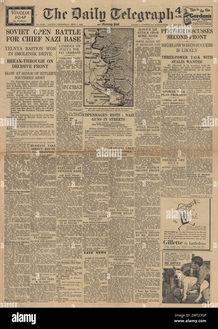 Newspaper front page riots hi-res stock photography and images - Alamy