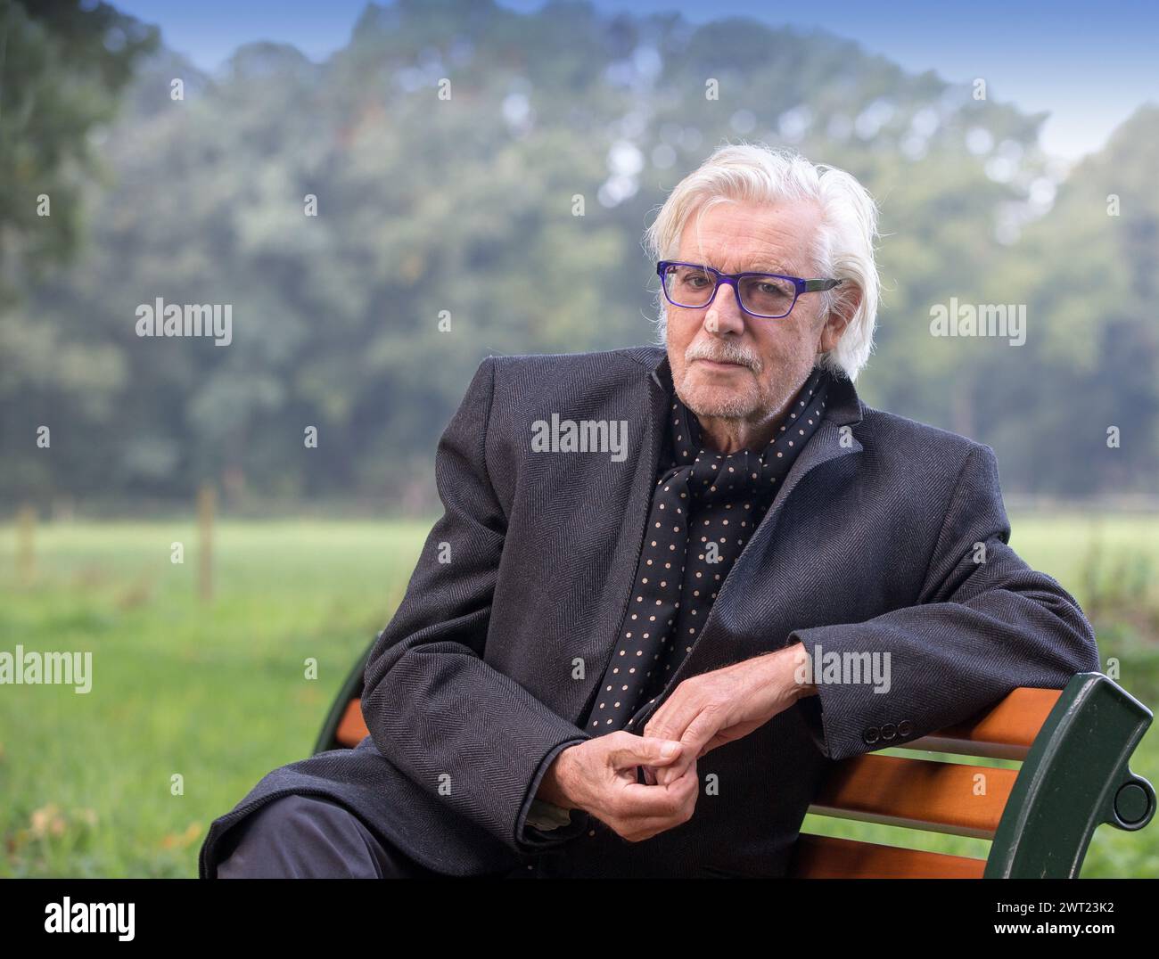 Portrait of Jan Siebelink, famous Dutch writer. Nethelands - vvbvanbree ...