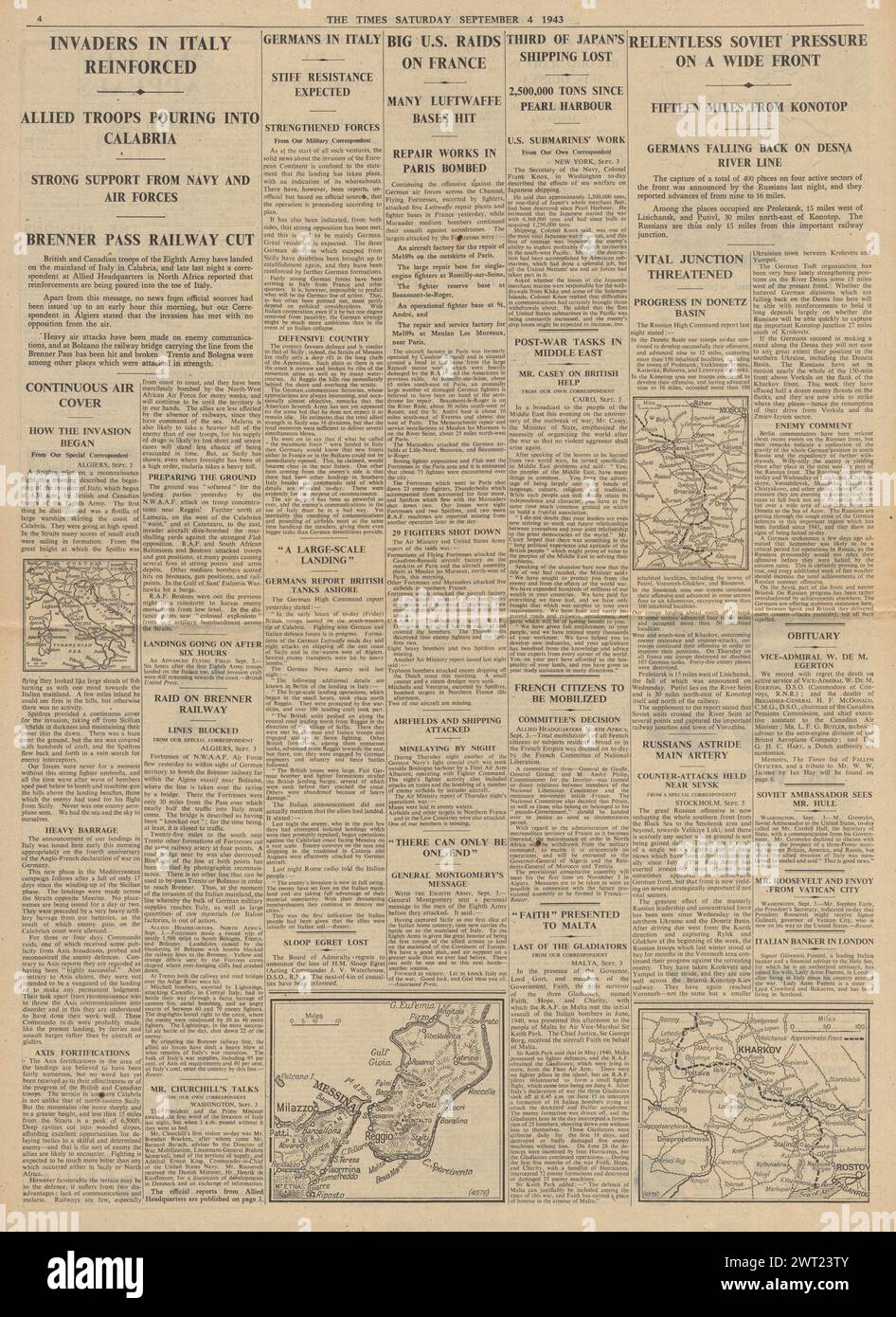 Invasion of italy 1943 hi-res stock photography and images - Alamy