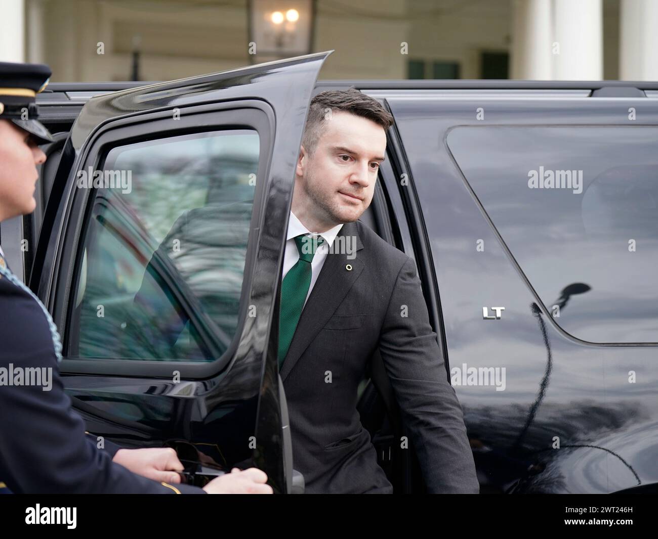 Taoiseach Leo Varadkar's partner Matt Barrett arrives for a breakfast ...