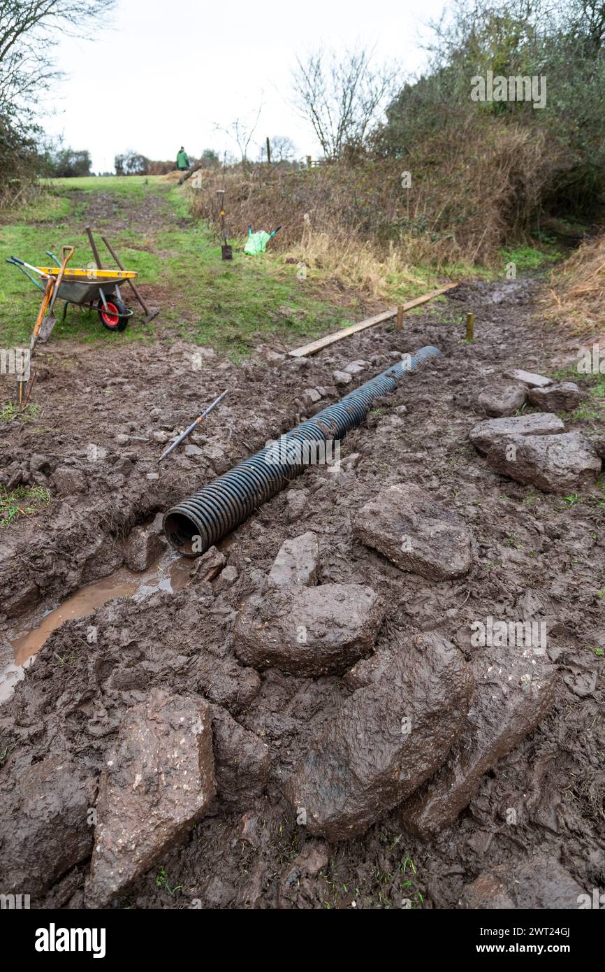 14th March 2024, Conservation volunteers in action at Wet Meadows ...