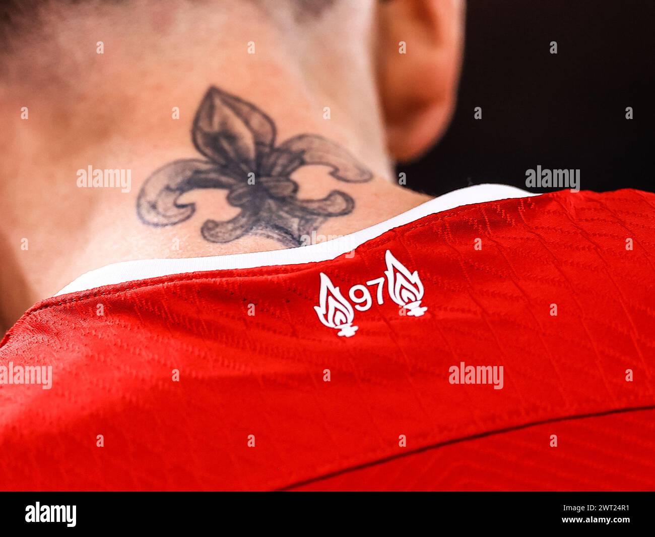 Liverpool, UK. 14th Mar, 2024. A general view of the number 97 on a ...