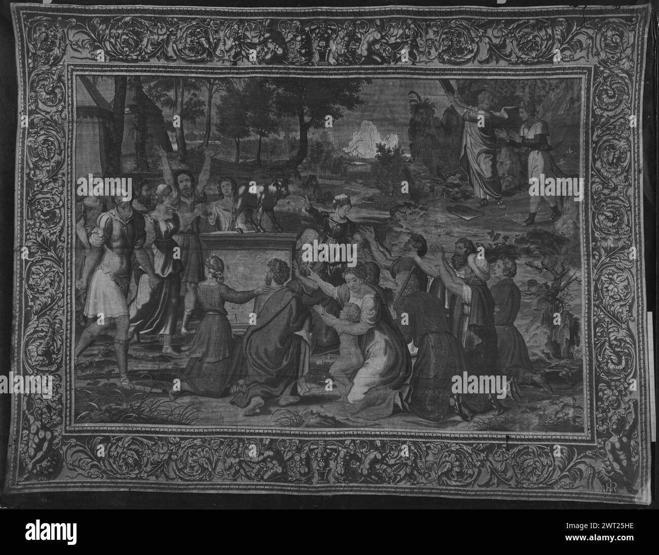 Adoration of golden calf. Raphael (Italian, 1483-1520) (school ...