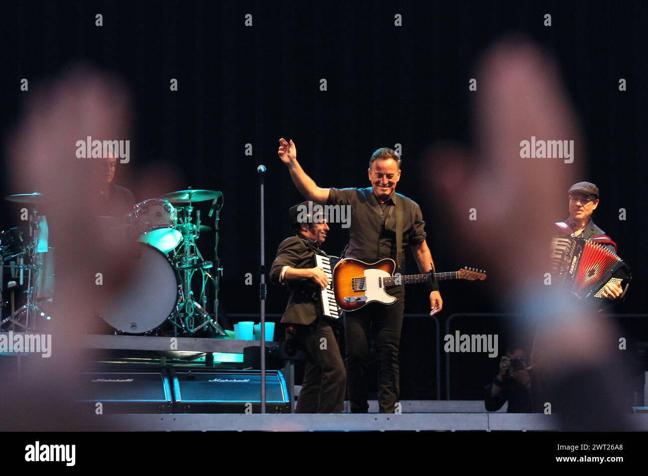 Bruce Springsteen performs on stage during the concert in the main ...