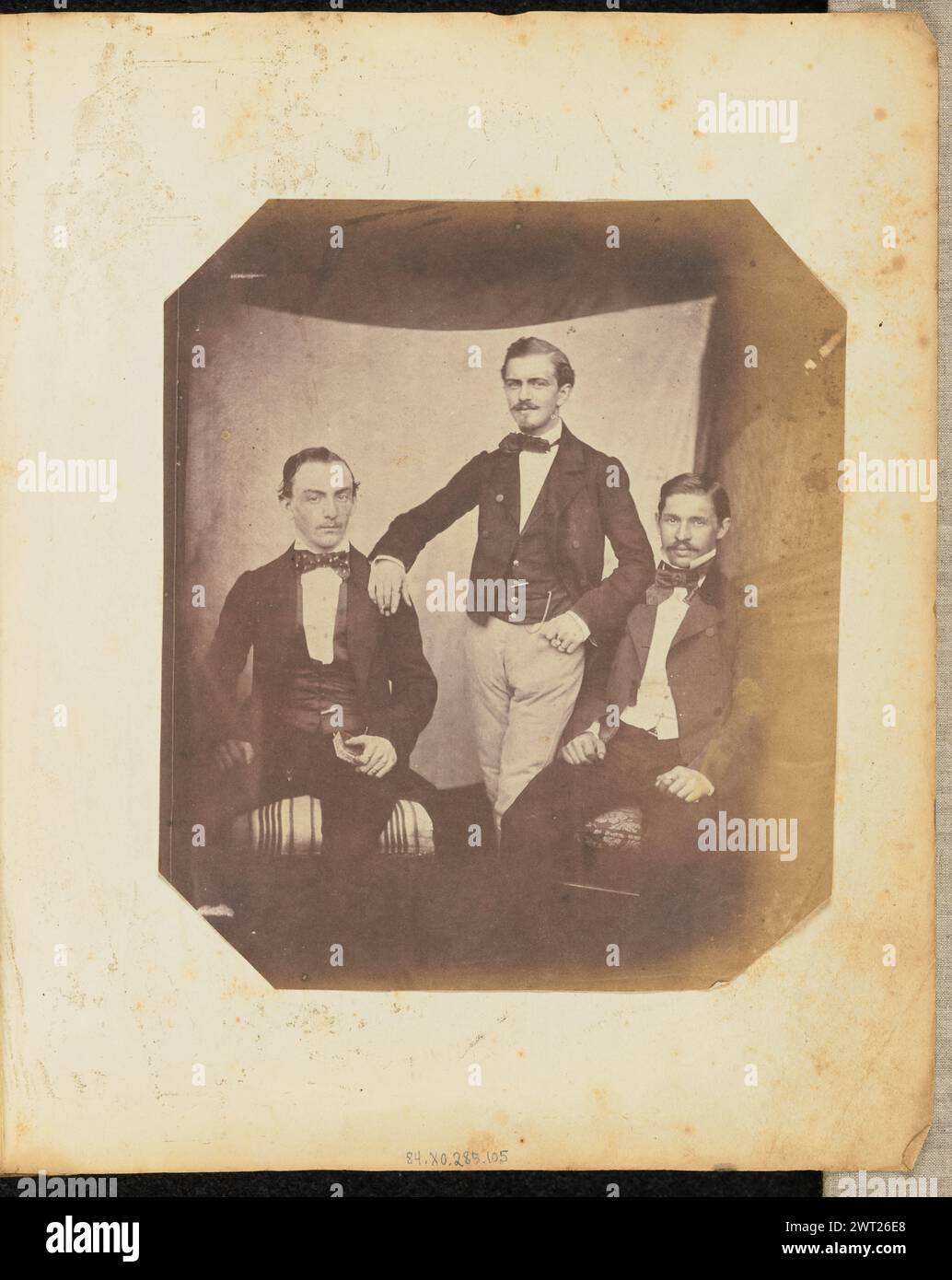 Group portrait of men. Jakob Höflinger, photographer (Swiss, 1819 ...