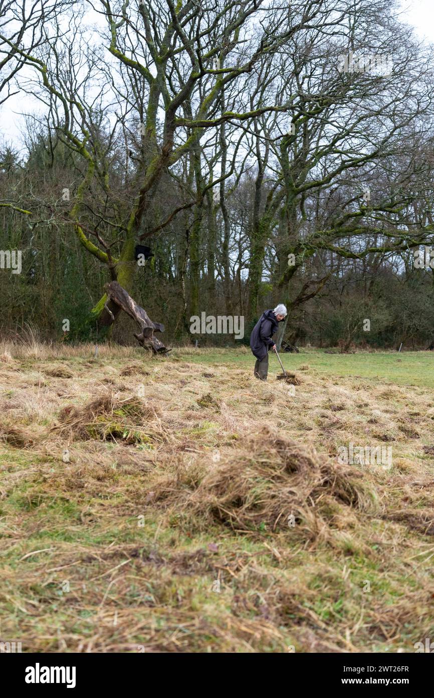 14th March 2024, Conservation volunteers in action at Wet Meadows ...