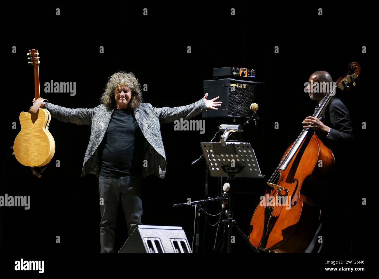 Pat Metheny & Ron Carter during the concert at Arena Flegrea in Naples ...