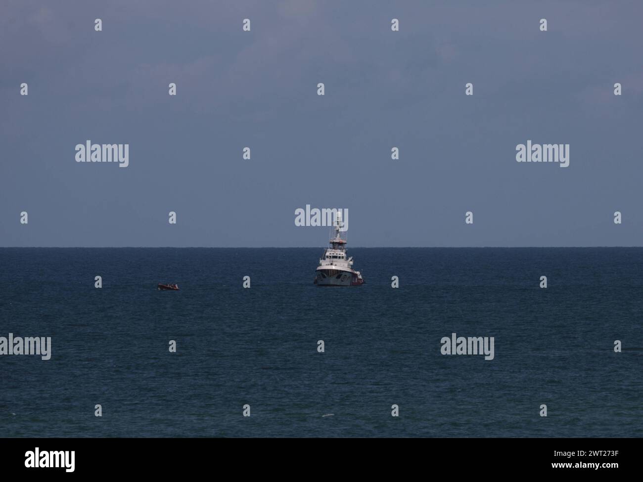 The Open Arms maritime vessel that set sail from Larnaca in Cyprus ...