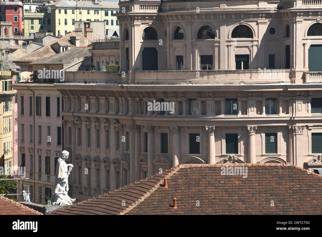 Genoa's buildings are elegant in residential areas and often ...